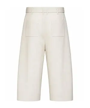 Co Pleated Belted Wide-leg Shorts