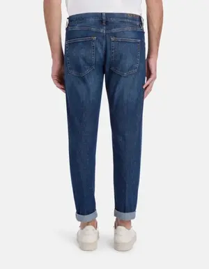 DONDUP Slim-fit Cuffed Jeans - Blue