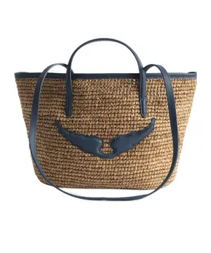 Zadig&Voltaire Mini Wings Raffia Tote Bag