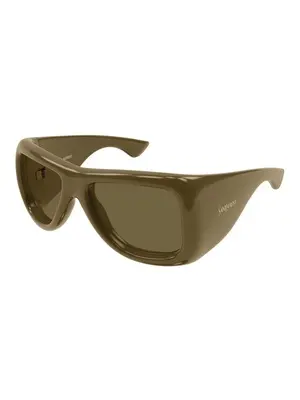 Saint Laurent Pilot Frame Sunglasses - Brown
