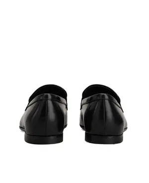 TOD'S Chain-embellished Leather Loafers