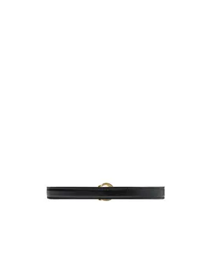 Gucci Logo Plaque Buckle Belt - Black