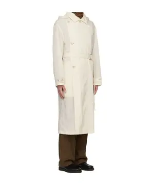 LEMAIRE Double-breasted Hooded Trench Coat