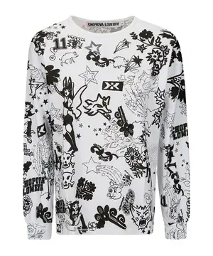 CHOPOVA LOWENA Long-sleeved T-shirt With Patterned Print