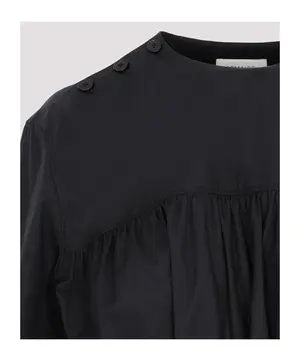 LEMAIRE Long-sleeved Pleated Midi Dress