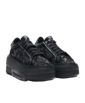 Casadei Nexus Chantilly Lace Up Platform Sneakers