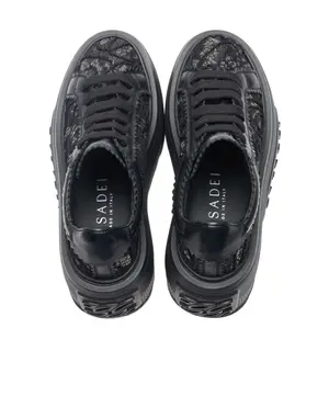 Casadei Nexus Chantilly Lace Up Platform Sneakers