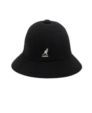 KANGOL Logo Bucket Hat - Black