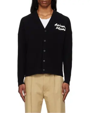 Maison Kitsuné Handwriting Comfort Ribbed Cardigan