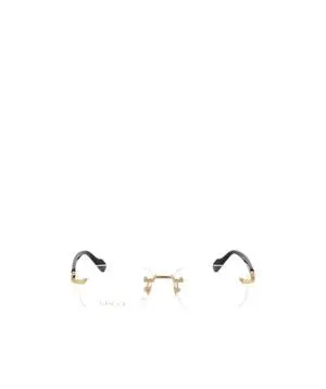 Gucci Rimless Rectangular Eyeglasses - White