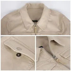 TOM FORD Gabardine Weave Zip-up Jacket - Light Brown