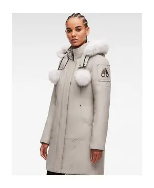 Moose Knuckles Stirling Hooded Parka - Gray
