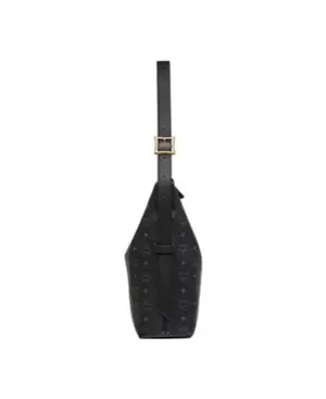 Mcm Large Aren Shoulder Bag - Black