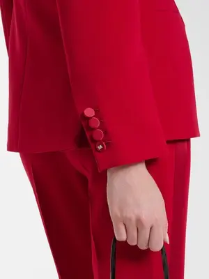 Max Mara Single Breasted Long Sleeve Blazer With Shawl Collar