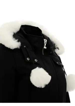 Moose Knuckles Front-zip Hooded Jacket With Fur Trim