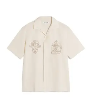 Maison Kitsuné Semi-sheer Short-sleeved Shirt - No