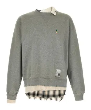 Mihara Yasuhiro Layered Embroidered Sweatshirt