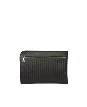 Bottega Veneta Zipper Wallet - Black