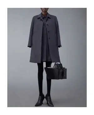 Thom Browne Double Back Slit Cashmere Coat