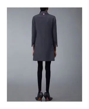 Thom Browne Double Back Slit Cashmere Coat