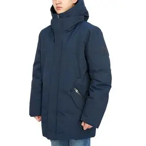 Mackage Dark Blue Hooded Down Jacket
