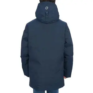 Mackage Dark Blue Hooded Down Jacket