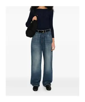TWINSET Ribbed Knit Long Sleeve Top