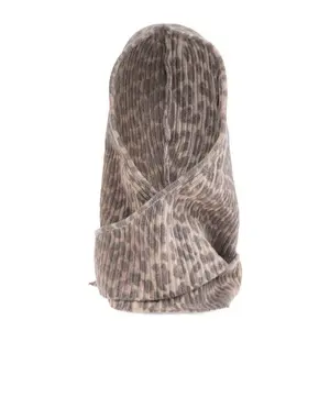 GANNI Printed Wool Knit Balaclava