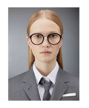 Thom Browne Round Frame Glasses - Blue