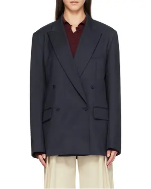 THE FRANKIE SHOP Newark Double Breasted Blazer