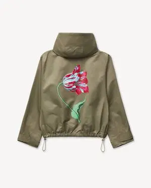 Kenzo Floral Logo Hooded Jacket
