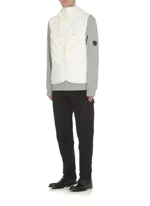 C.P. COMPANY Stand Collar Hooded Gilet