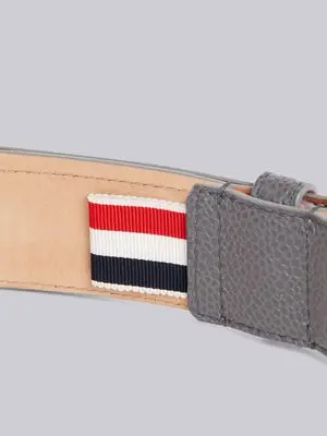Thom Browne 4-bar Striped Leather Belt