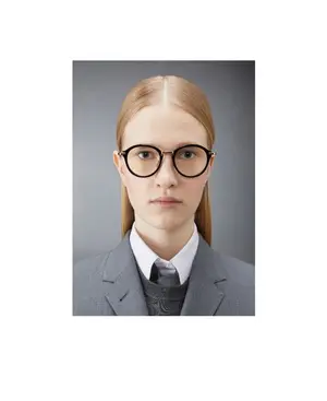 Thom Browne Round Frame Eyeglasses - Black