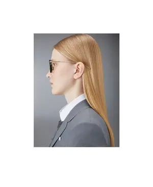 Thom Browne Round Frame Eyeglasses - Black