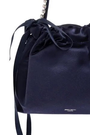 JIMMY CHOO Drawstring Satin Mini Shoulder Bag