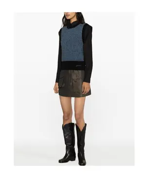 GANNI Logo-embroidered Knit Vest