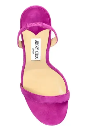 JIMMY CHOO Suede Heeled Sandals - Pink