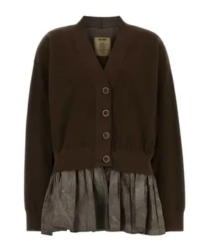 UMA WANG Patchwork Knit Cardigan