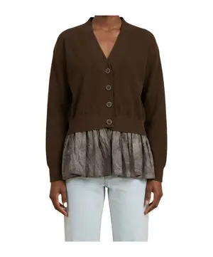 UMA WANG Patchwork Knit Cardigan