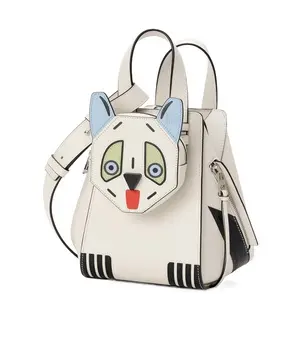 Loewe Hammock Animal-face Zipped Tote Bag