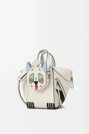 Loewe Hammock Animal-face Zipped Tote Bag