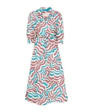 Marni Printed Cotton Shirt Dress