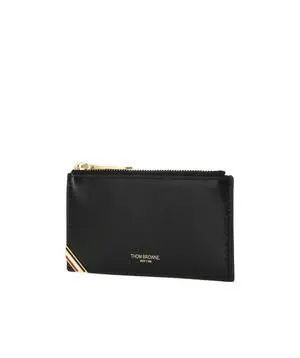 Thom Browne Rwb Stripe Wallet - Black