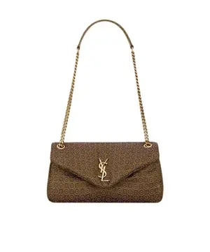Saint Laurent Calypso Small Jacquard Bag
