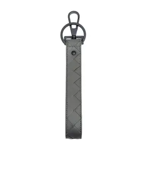 Bottega Veneta Woven Keychain - Gray