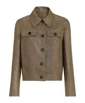 Brunello Cucinelli Sparkling Diagonal Blazer - Green