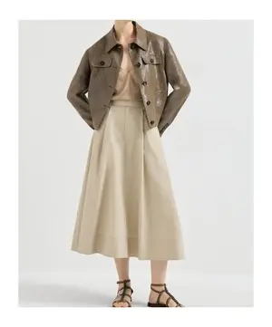 Brunello Cucinelli Sparkling Diagonal Blazer - Green