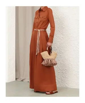 Zimmermann Collared Long Sleeve Shirt With Flap Chest Pockets