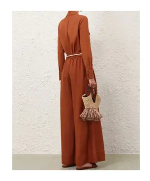Zimmermann Collared Long Sleeve Shirt With Flap Chest Pockets